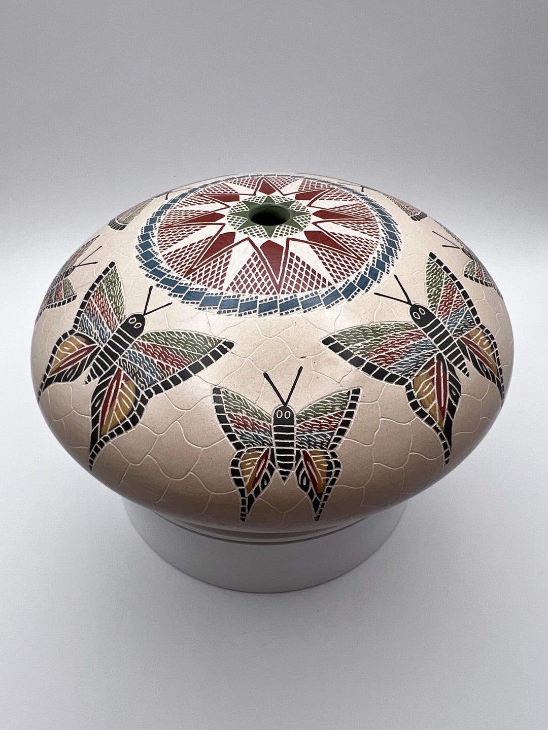 Oscar Ramírez - Mata Ortiz Pottery “mariposa Feliz” - Etsy