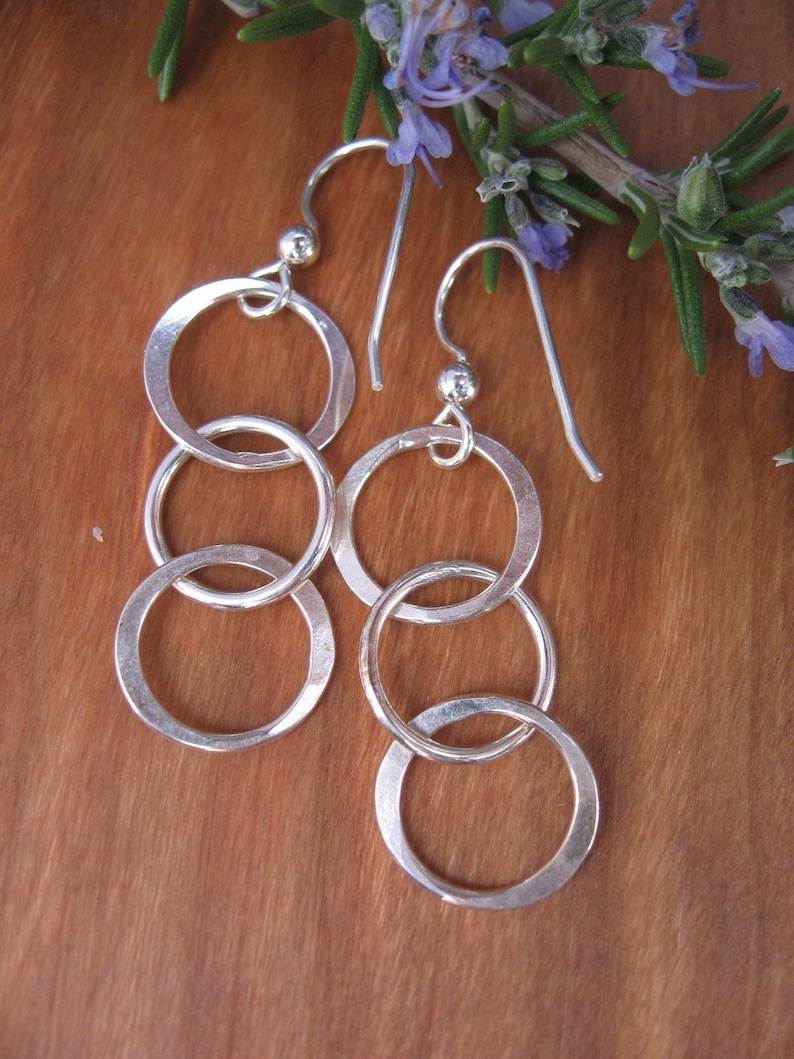 Three Hoop Earrings - Etsy
