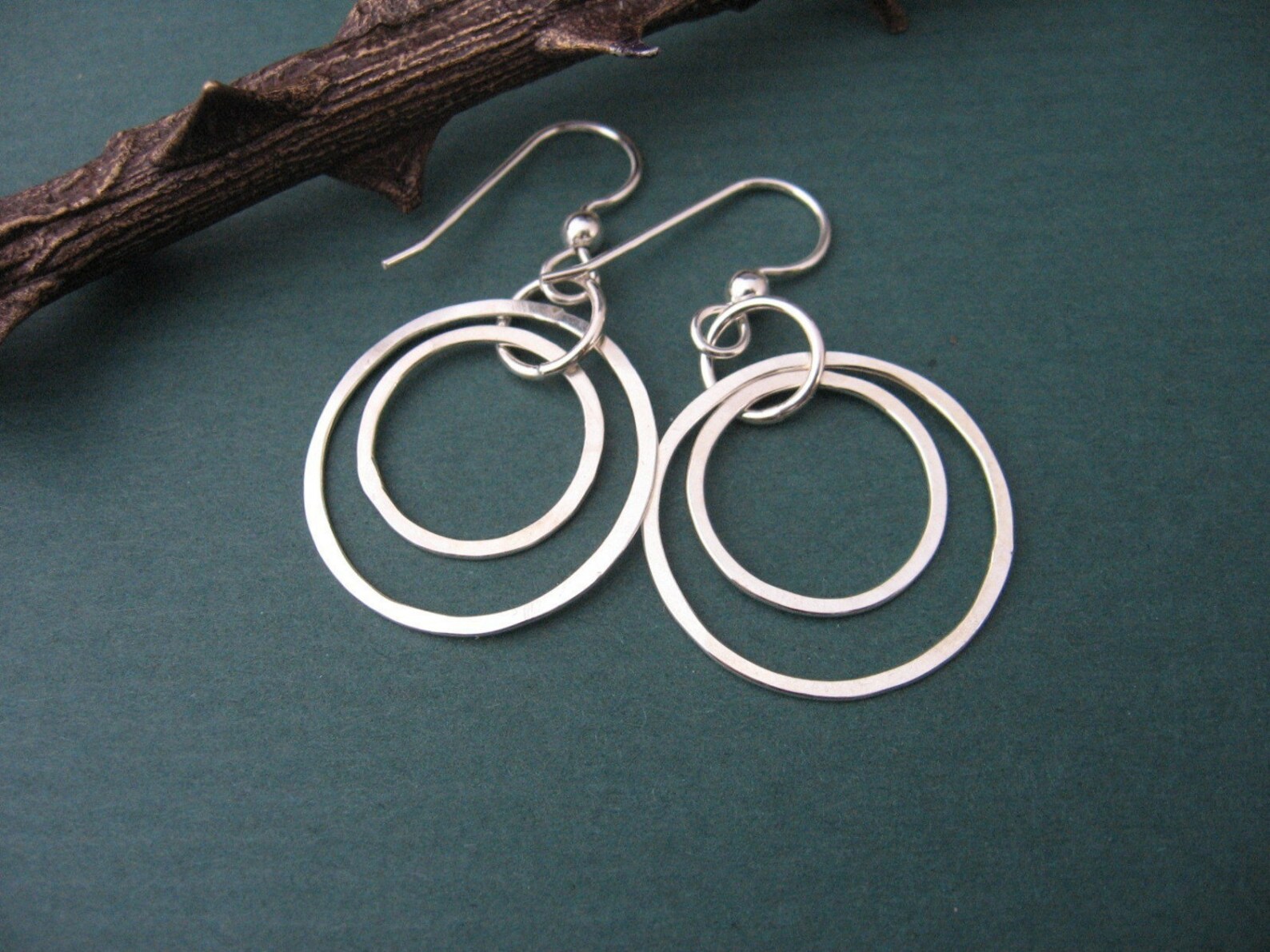 Double Hoops - Etsy