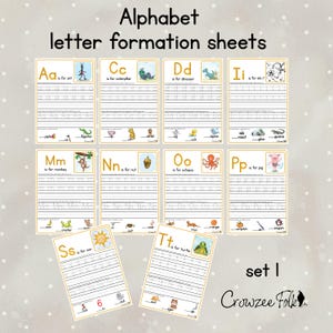 Alphabet Letter Formation 26 Worksheets Kids Learning Kids Worksheets ...