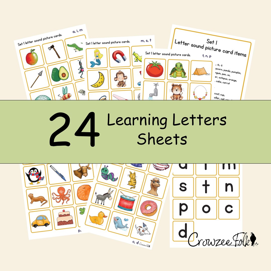 Learning Letters Letter Picture Matching Worksheets Kids Learning ...