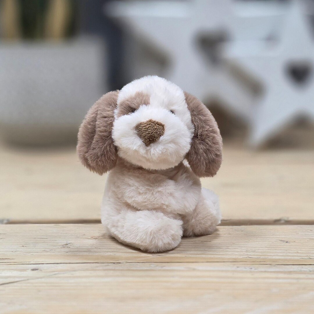 Ebba Eco Toddy Dog Rattle - Soft Cuddly Rattle, Soft Plush, Plushie ...