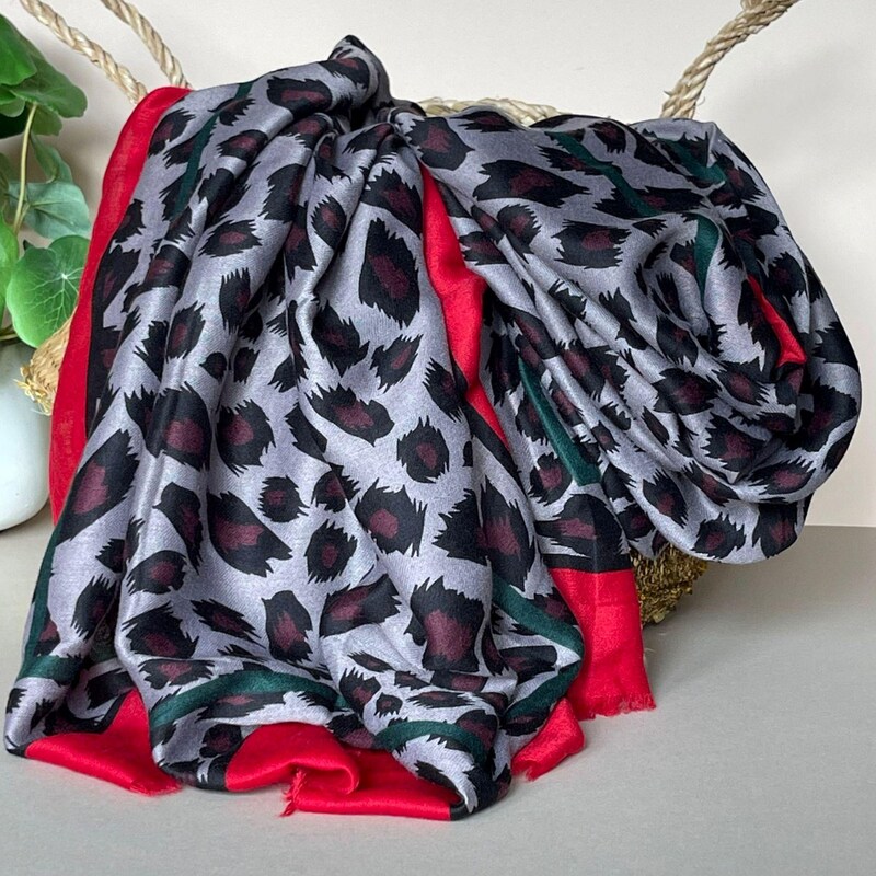 Leopard Print Scarf - Etsy