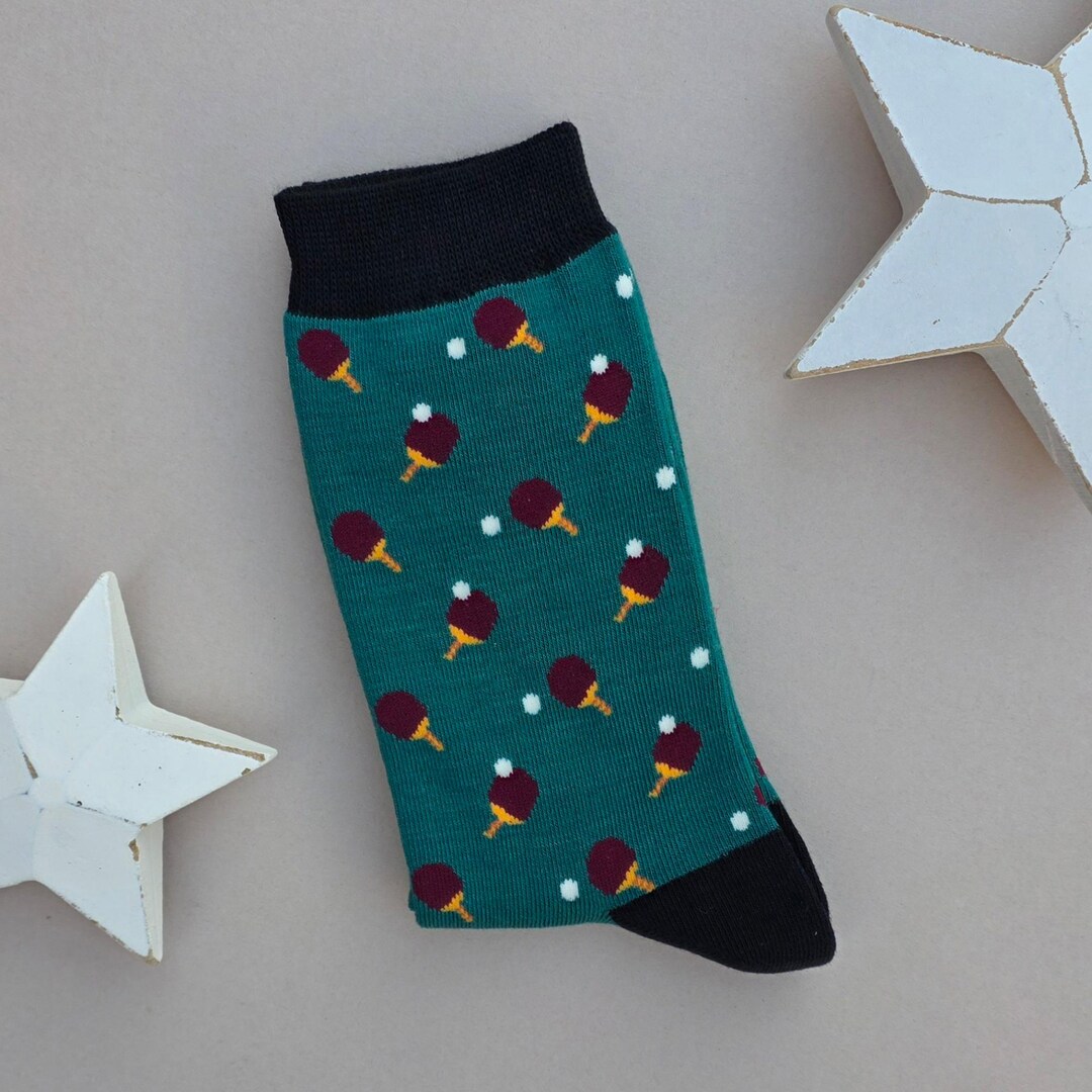 Men's Bamboo Ping Pong Socks in Green - Birthday Gifts, Father's Day ...