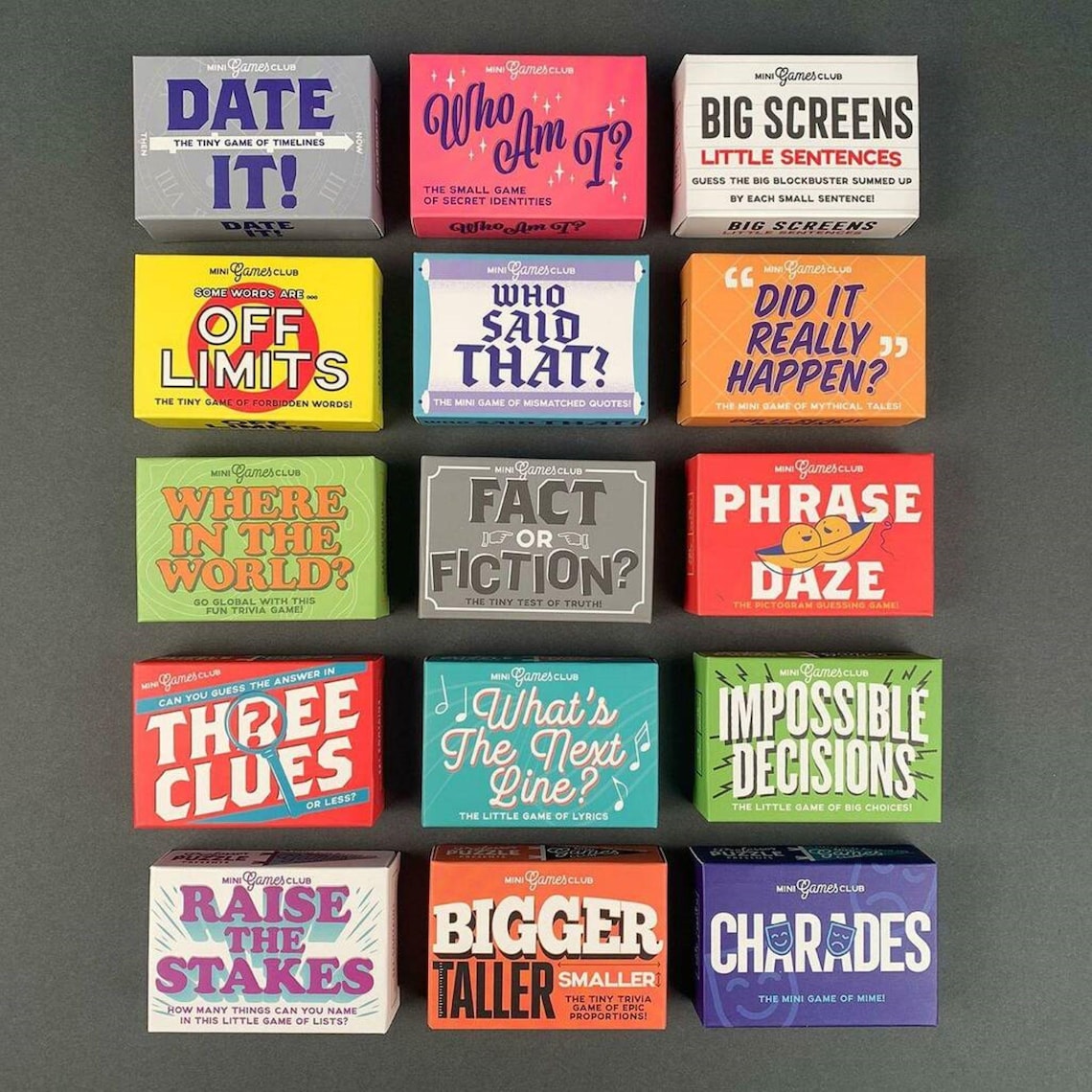 Mini Games Club Matchbox Game - Table Gifts, Table Games, Wedding ...