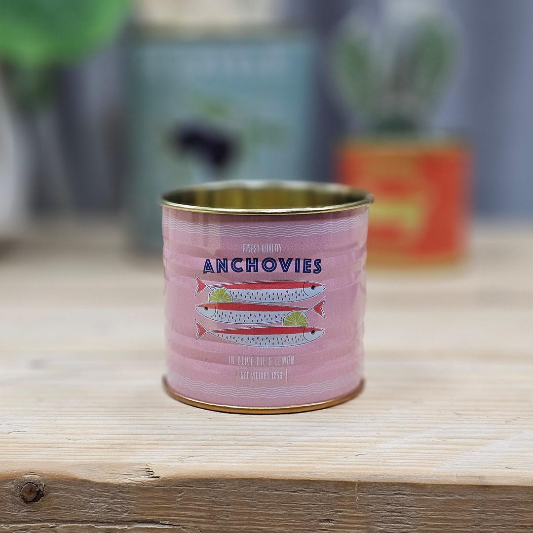 Mini Storage Tin - Anchovies - Father's Day, Birthday, Retro Gifts ...