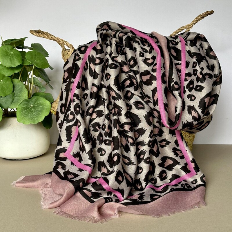 Leopard Print Scarf - Etsy