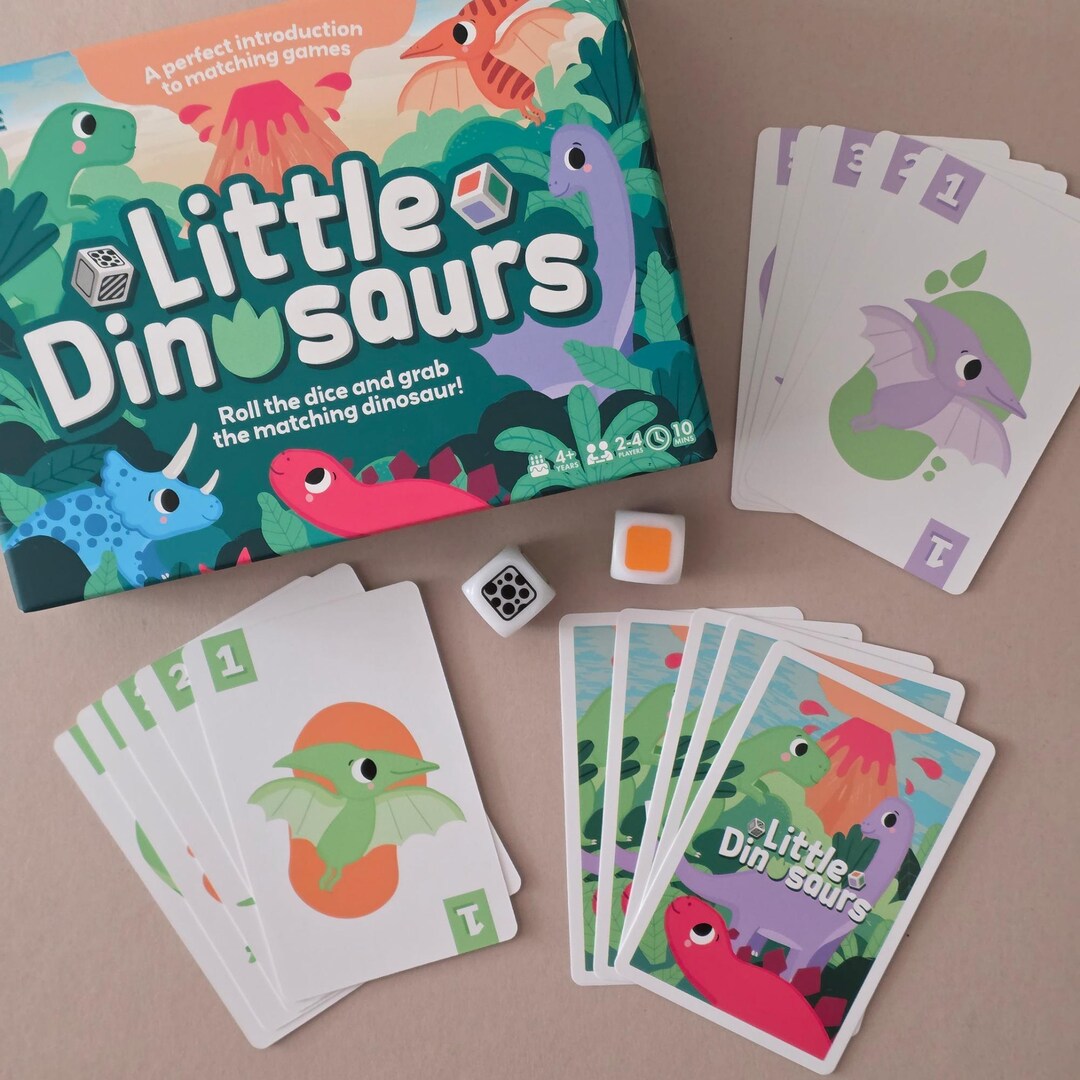 Little Dinosaurs Matching Game – Children's Educational Card Game - Etsy