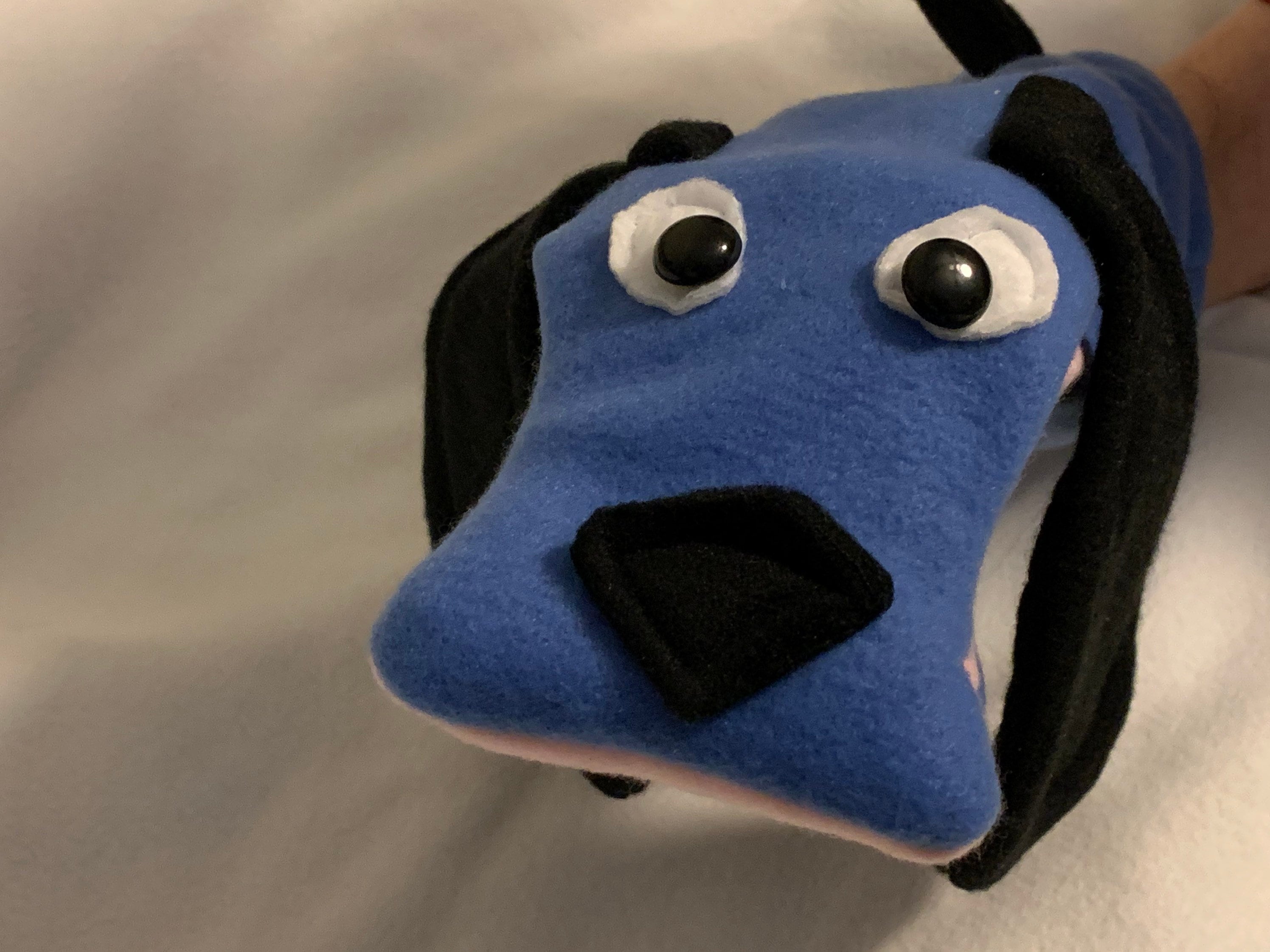 Blue Dog Hand Puppet - Etsy