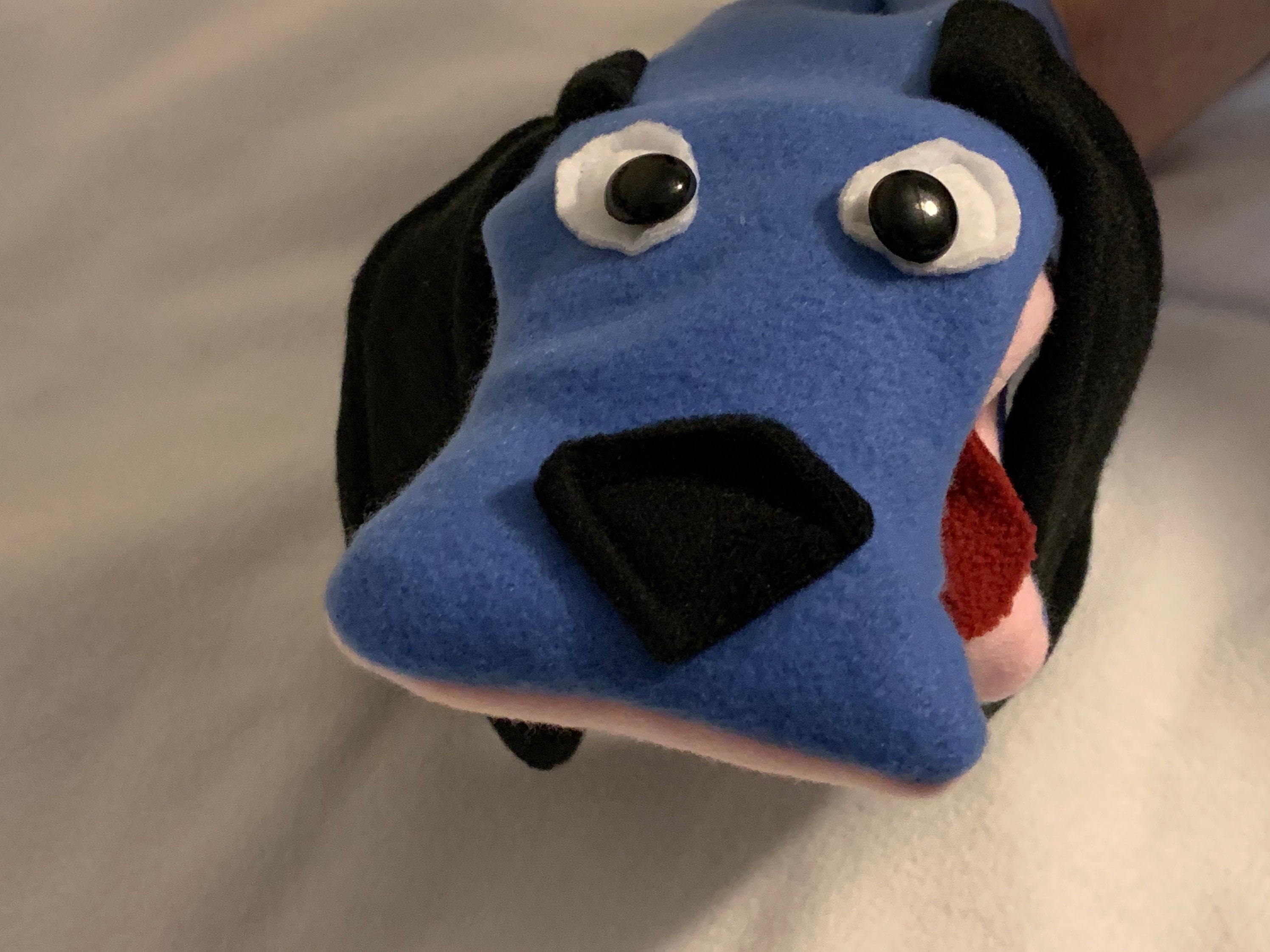 Blue Dog Hand Puppet - Etsy