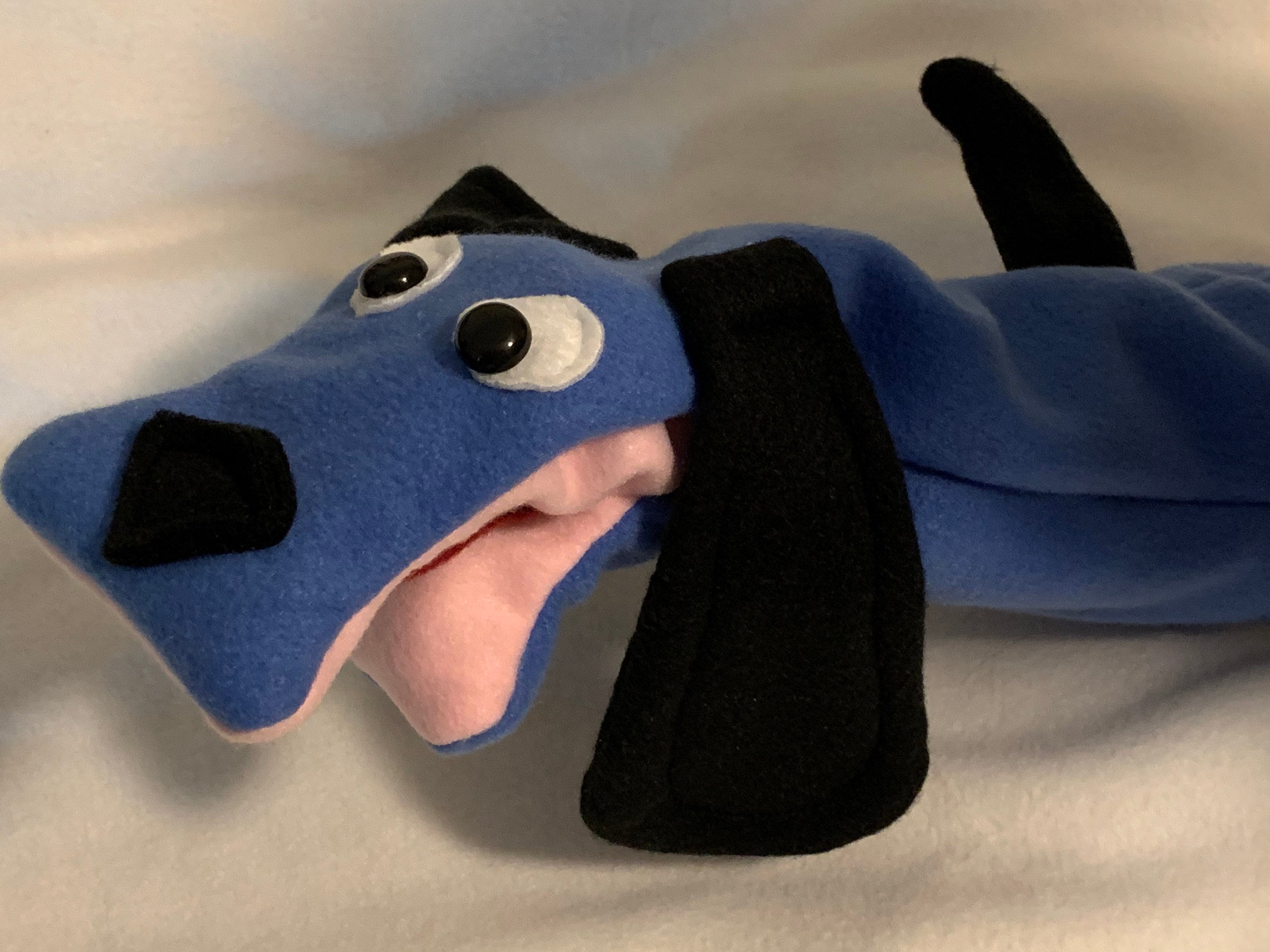 Blue Dog Hand Puppet - Etsy