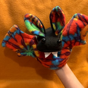 Spooky Bat Hand Puppet - Etsy