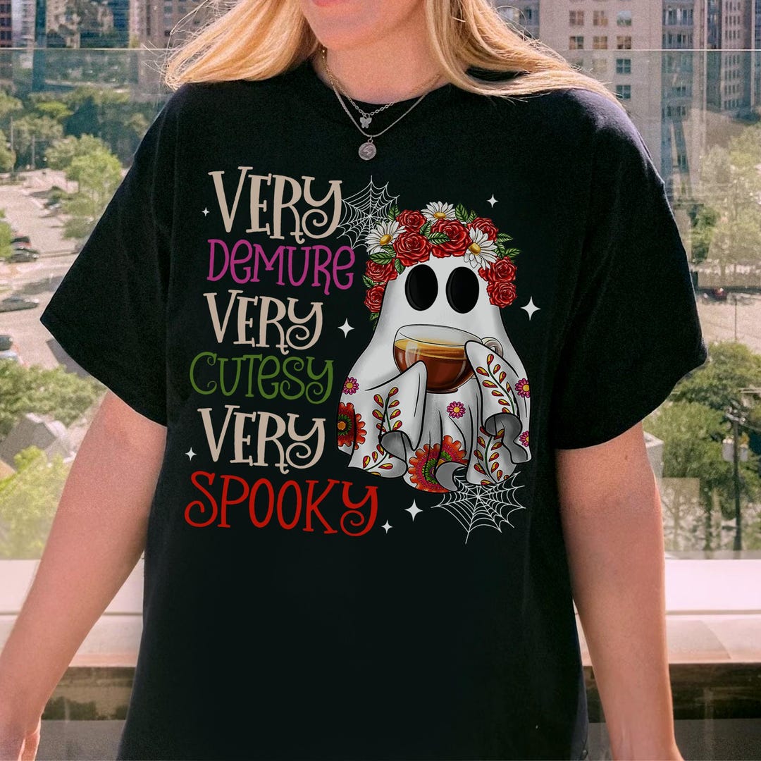 Very Demure Very Cutesy Very Spooky PNG SVG, Ghost Lady Png, Halloween ...