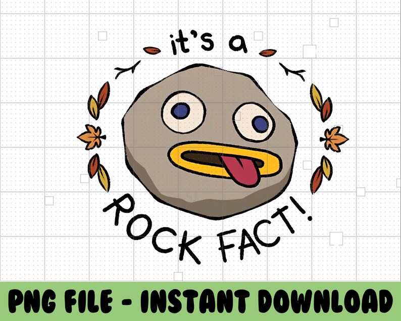 It's A Rock Fact Digital File, Wonderful Harvest Sublimation, Over the ...