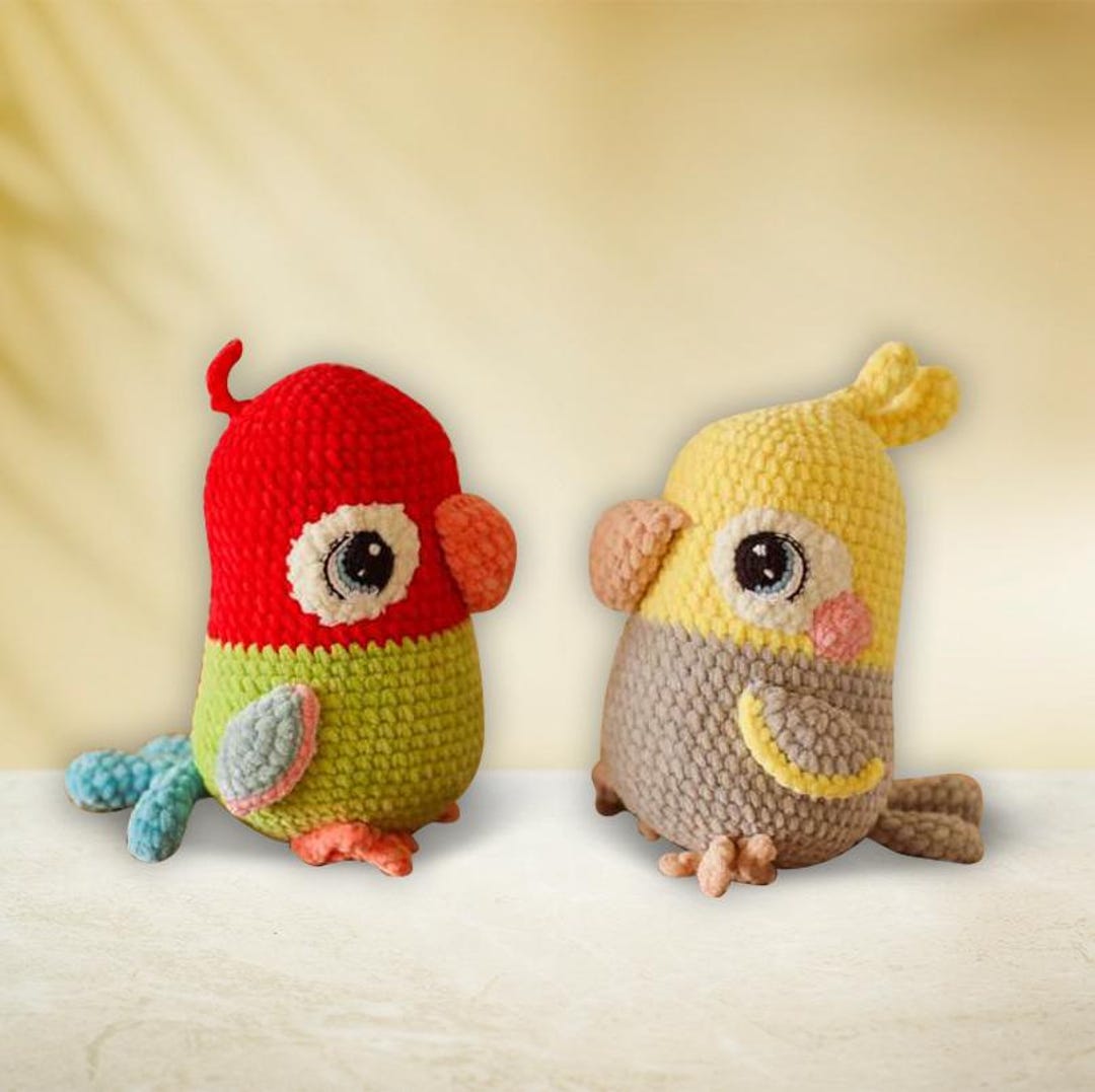 Budgie Pattern , Love Bird Pattern , Crochet Amigurumi Pattern PDF ...