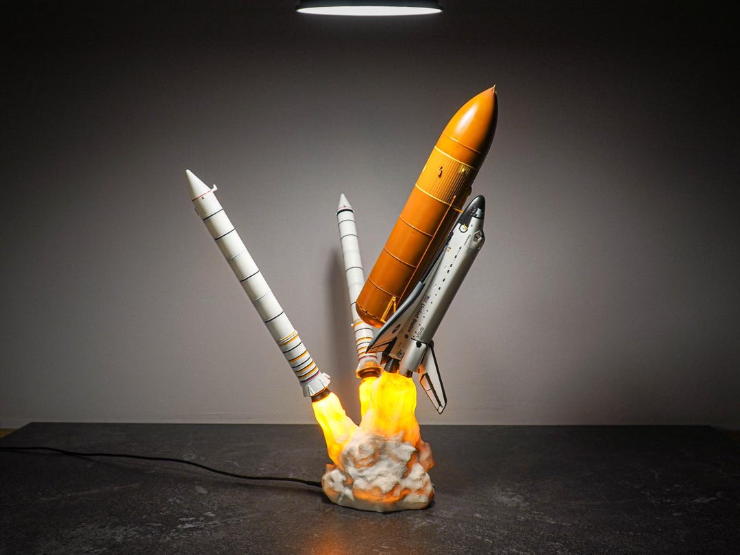 1/144 Detailed Scale Model NASA Space Shuttle Separation Maneuver LED ...