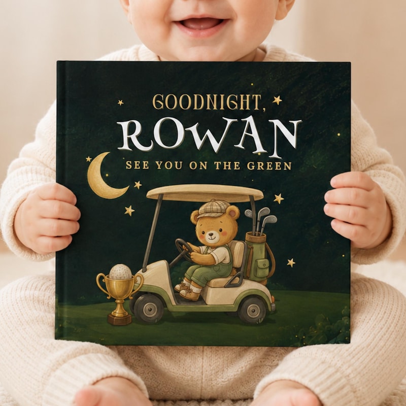 Personalized Kids Golf Book - Etsy