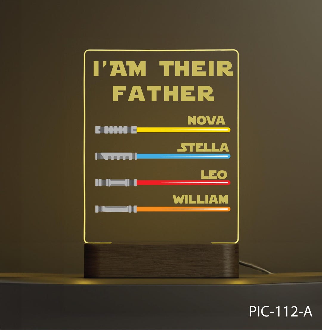 I Am Their Father Personalized Gift, Personalized Gifts for Dad, Night ...