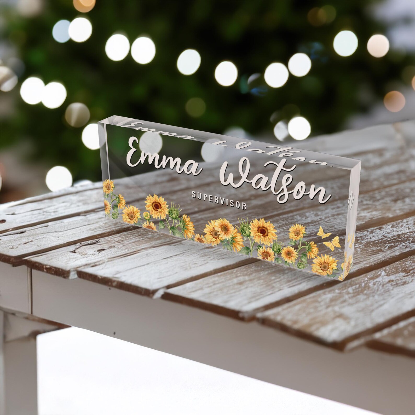 Names Desks Gift Name Plate Personalized Acrylic Name Block Gifts for ...