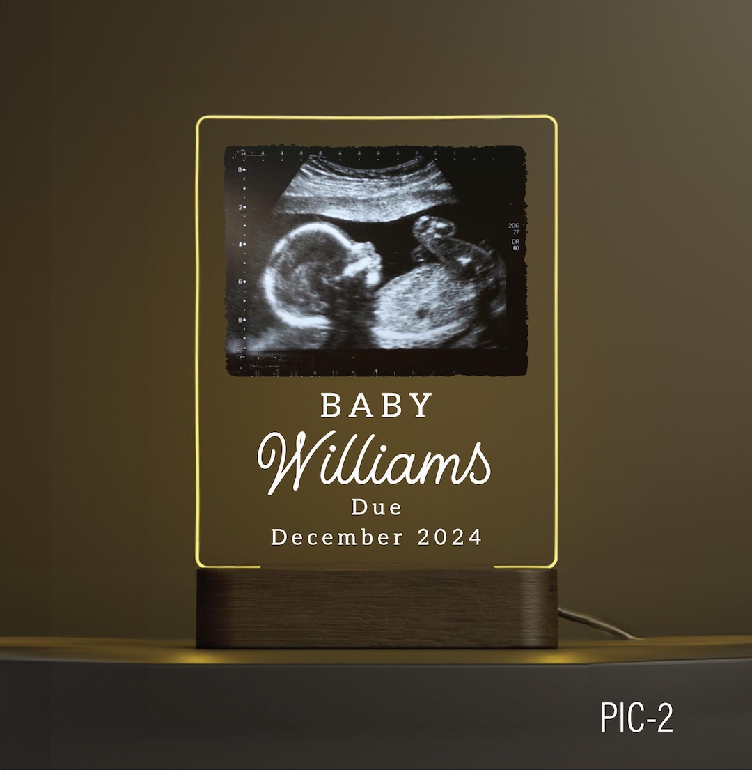 Baby Scan Keepsake, Family Pregnancy Announcement Gift Baby Shower Gift ...