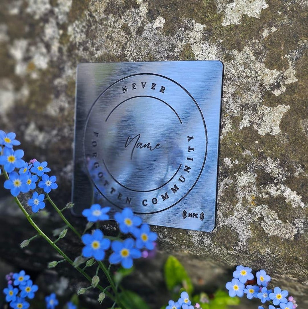 Smart Contactless NFC Memorial Plaque & Memorial Webpage for Bench ...