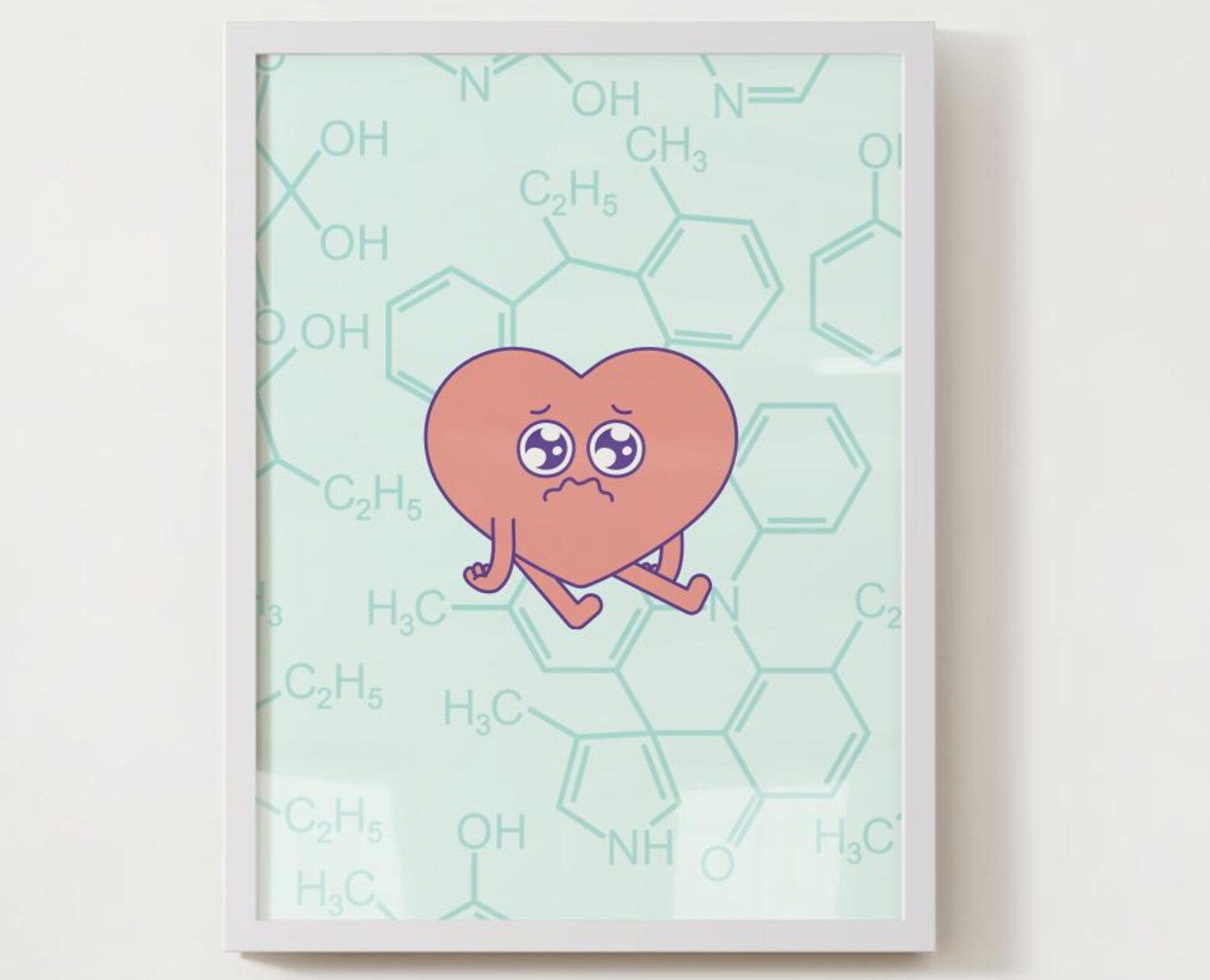 Funny STEM Chemistry Girl Poster Set - Pastel Digital Prints | 'crying ...