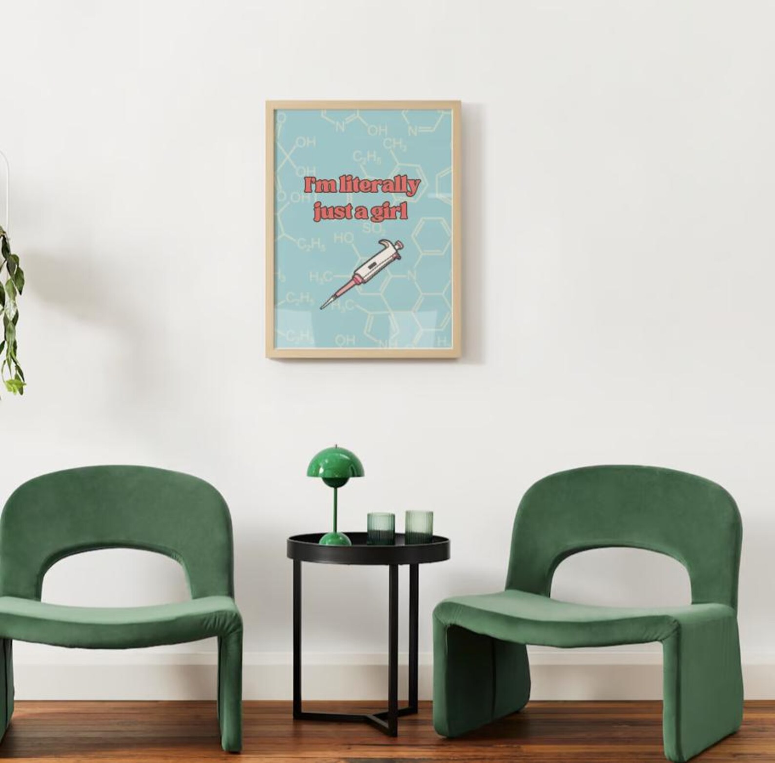 I'm Literally Just a Girl" - Science & STEM Aesthetic Print | Biology ...