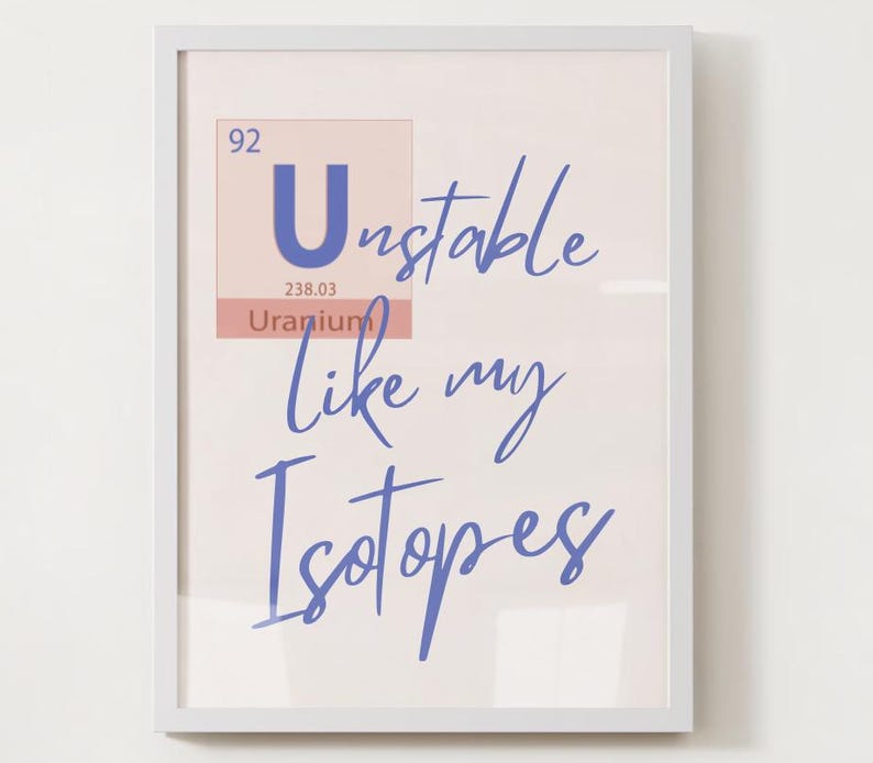 Funny STEM Chemistry Girl Poster Set - Pastel Digital Prints | 'crying ...