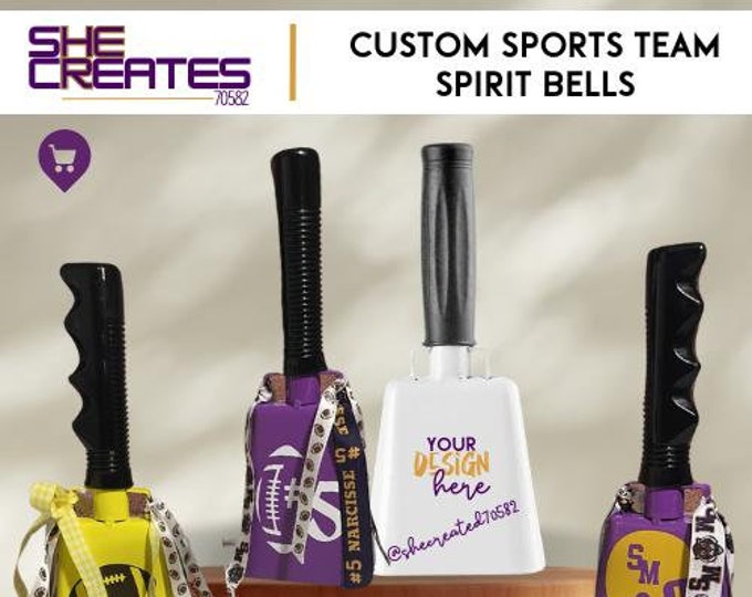 Sports Team Spirit Bells, Stadium Cheer Bells - Etsy
