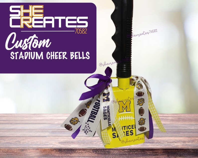 Sports Team Spirit Bells, Stadium Cheer Bells - Etsy