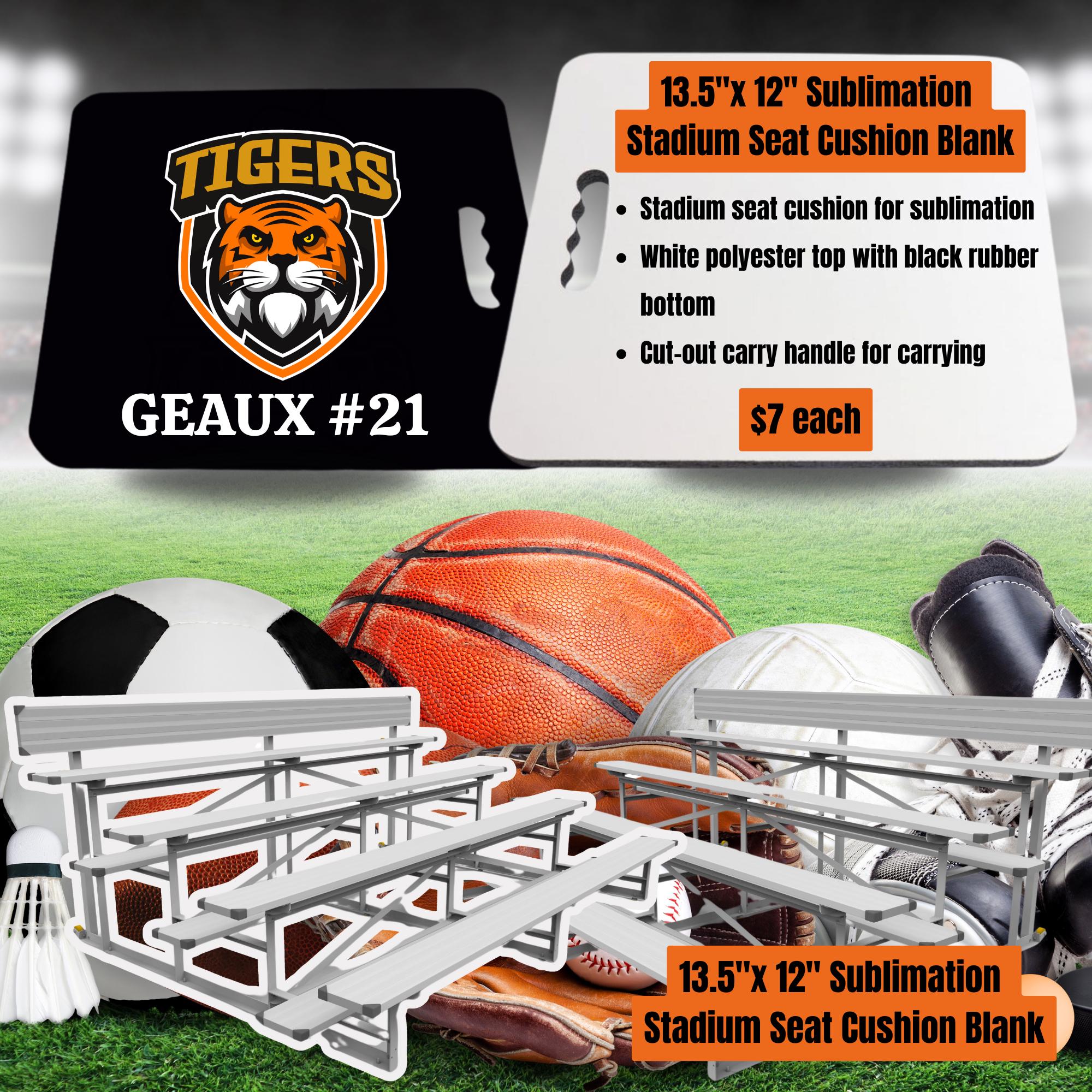 Blank Sublimation Sports Stadium Seat Cushion for Personalization ...