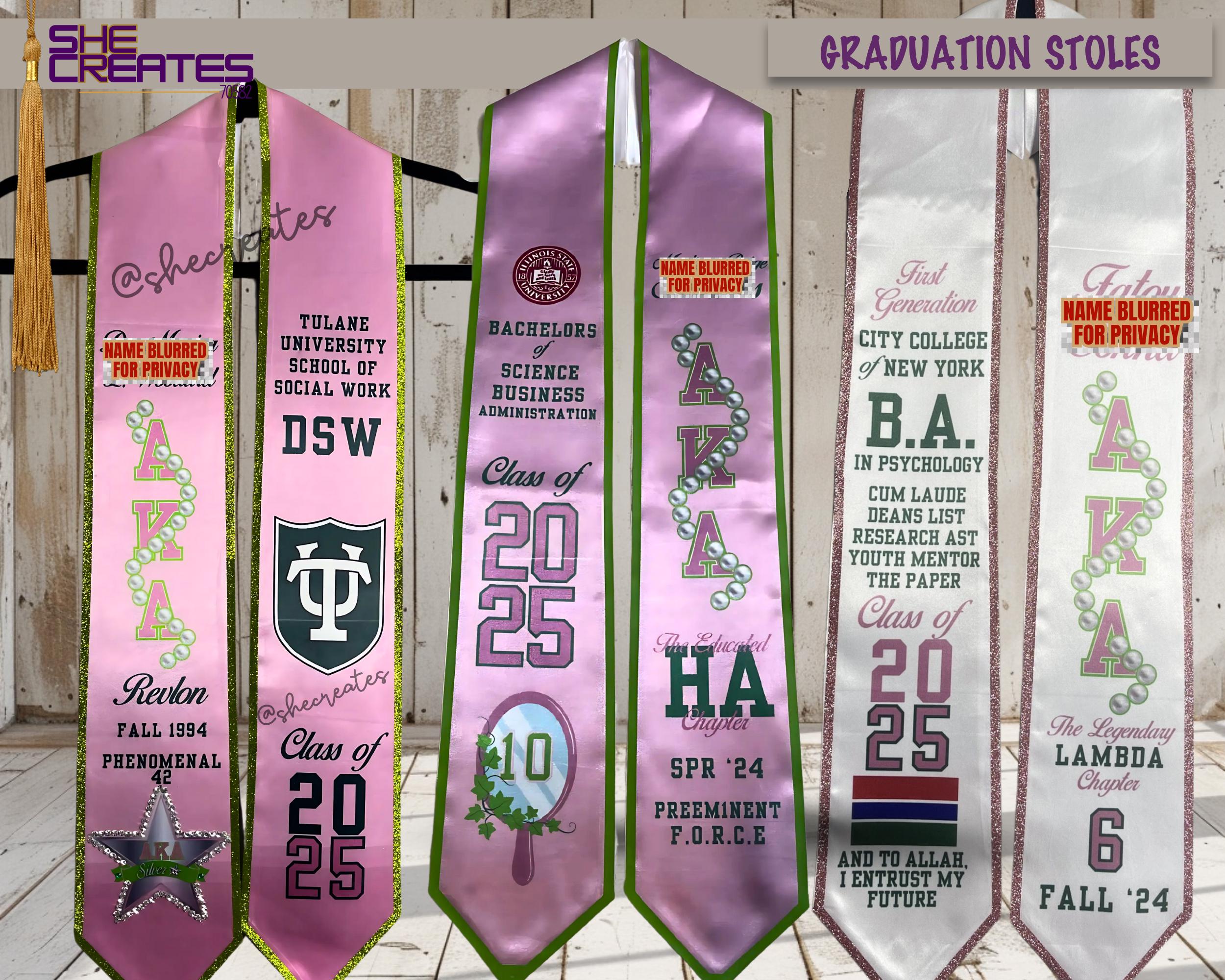 Custom Graduation Stole, Personalized Graduation Stole - Etsy