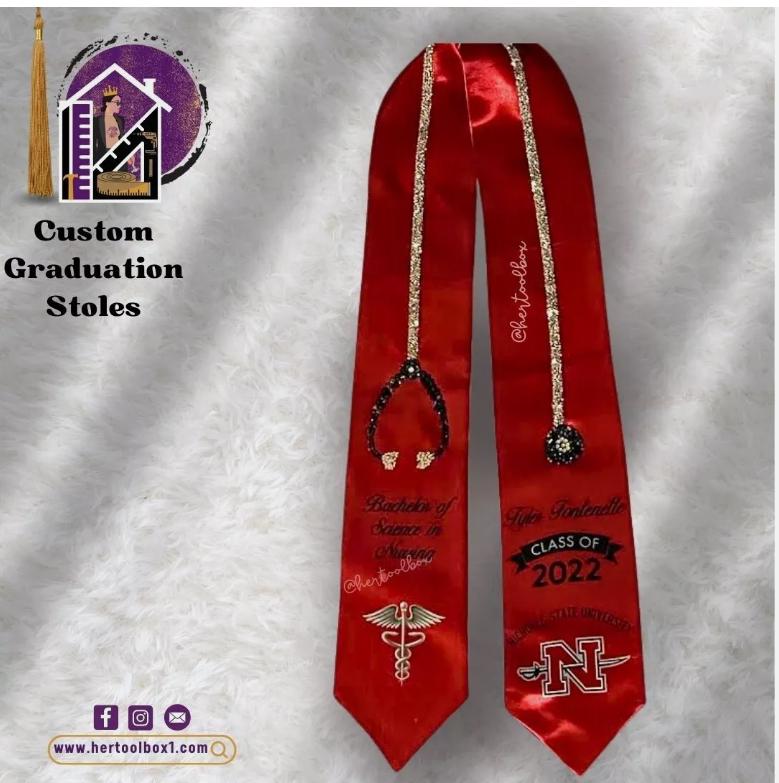 Custom Graduation Stole, Personalized Graduation Stole - Etsy
