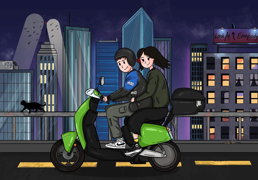 Personalized Cartoon Drawing, Custom Cartoon Portrait From Photo ...