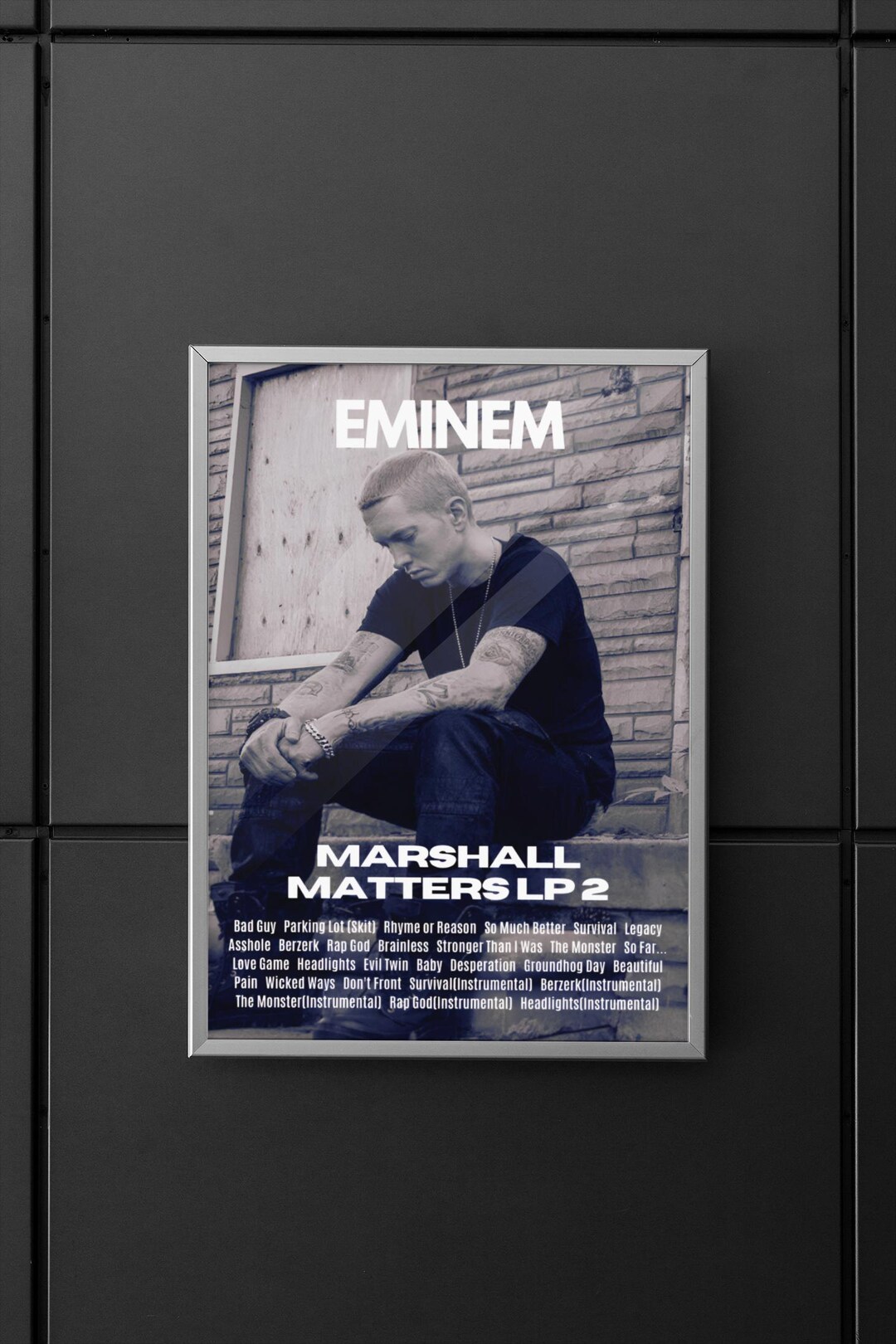 Eminem | Eminem Poster | Eminem the Marshall Mathers LP 2 Album Poster ...