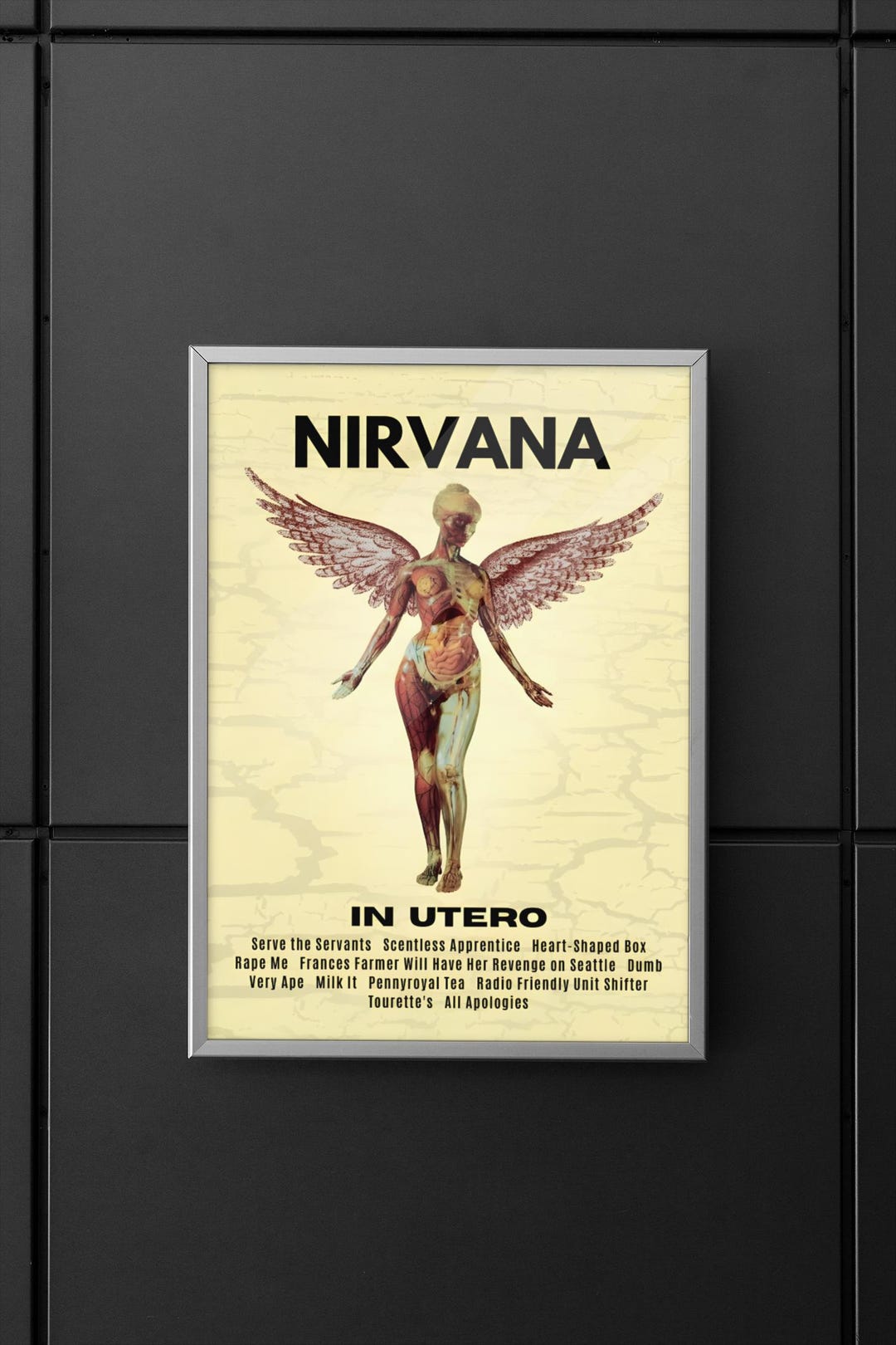 Nirvana Nirvana in Utero Poster in Utero Album Poster Poster Wall Art ...