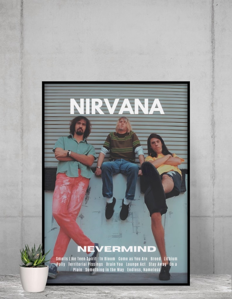 Nirvana Nirvana Nevermind Poster Nevermind Album Poster Poster Wall Art ...