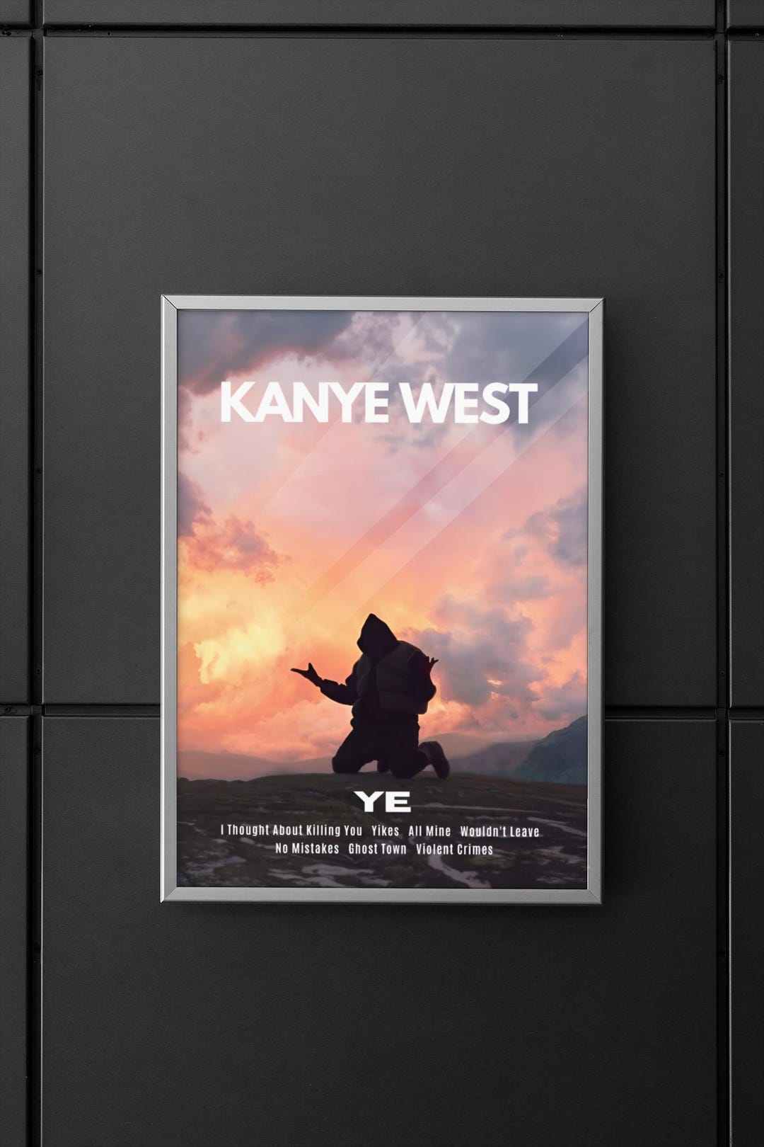 Kanye West Kanye West Poster Kanye West Ye Album Ye Poster Poster Wall ...
