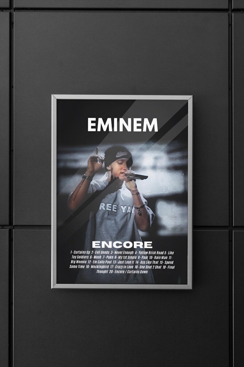 Eminem Eminem Poster Eminem Encore Album Encore Poster Poster Wall Art ...