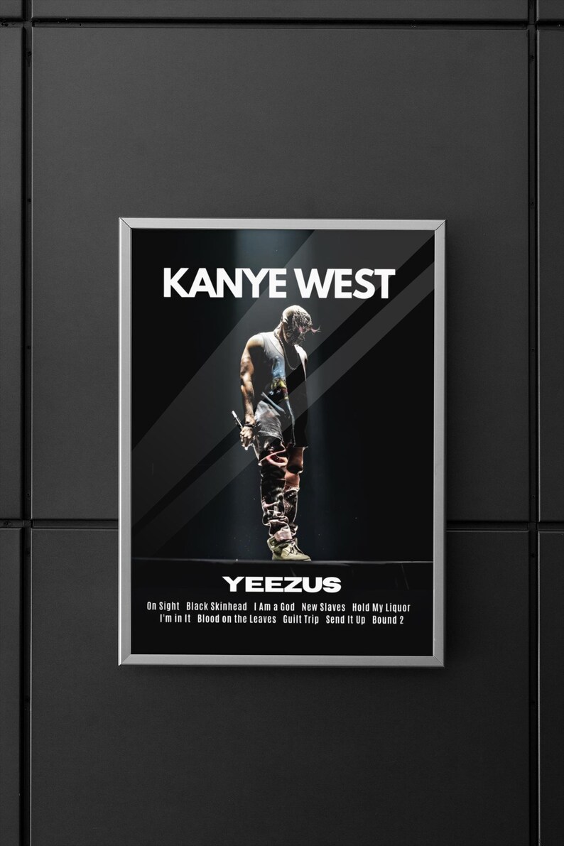 Kanye West Kanye West Poster Kanye West Yeezus Album Yeezus Poster ...