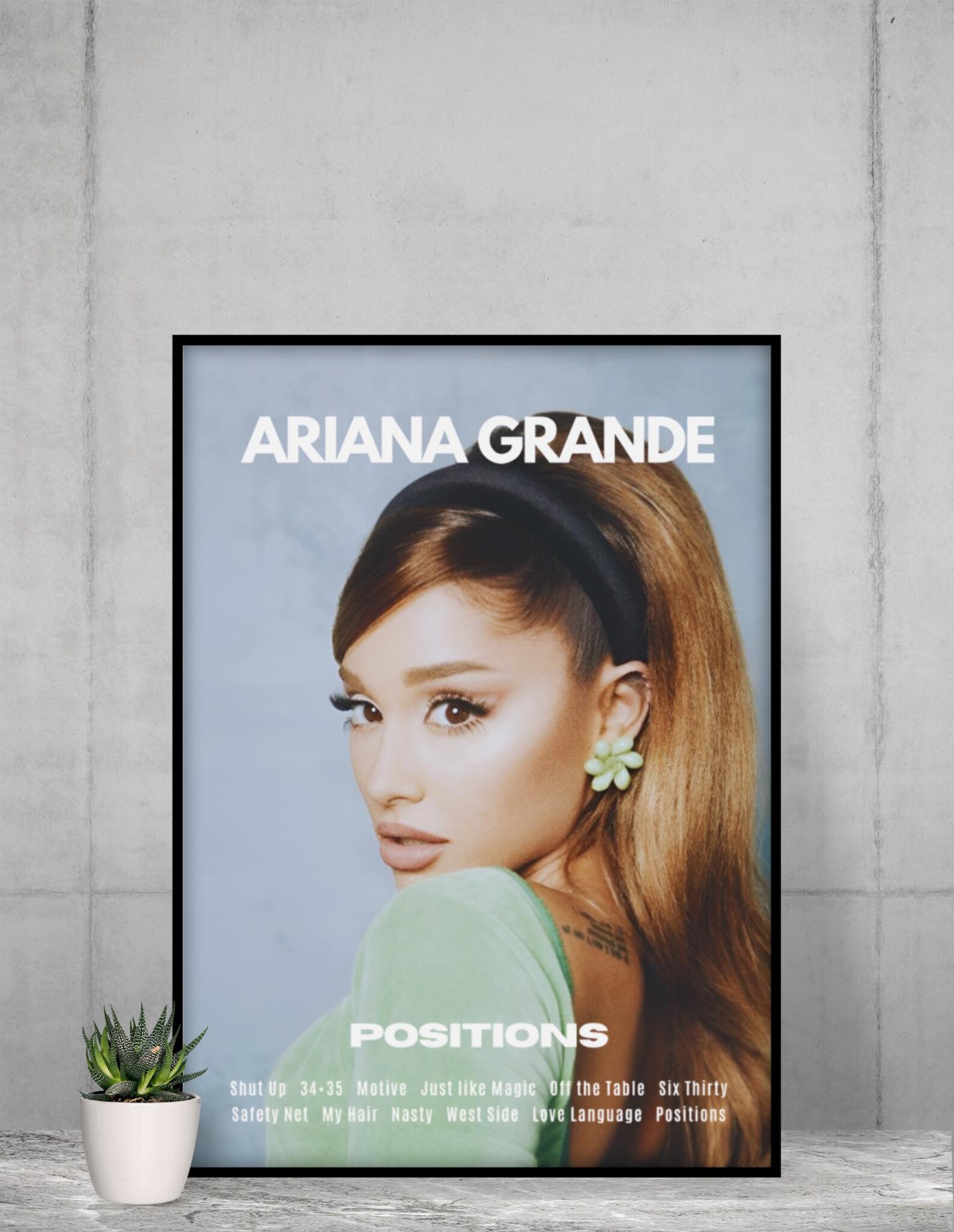 Ariana Grande | Ariana Grande Positions Album Poster | Positions Poster ...
