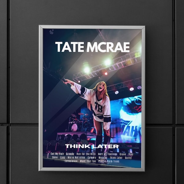 Tate Mcrae Think Later Poster - Etsy