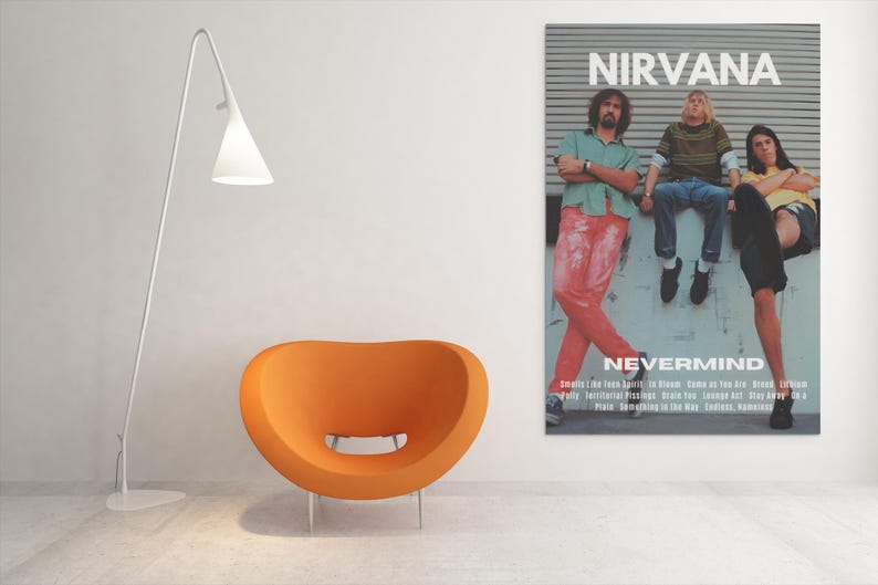 Nirvana Nirvana Nevermind Poster Nevermind Album Poster Poster Wall Art ...