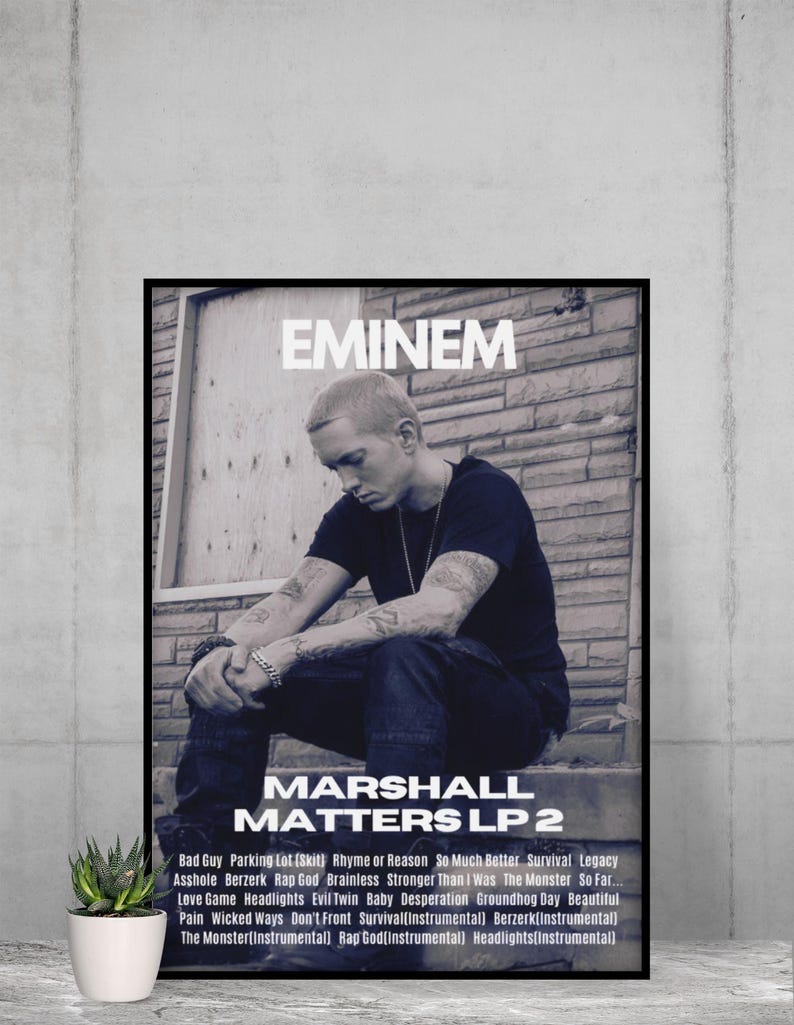 Eminem Eminem Poster Eminem the Marshall Mathers LP 2 Album Poster the ...