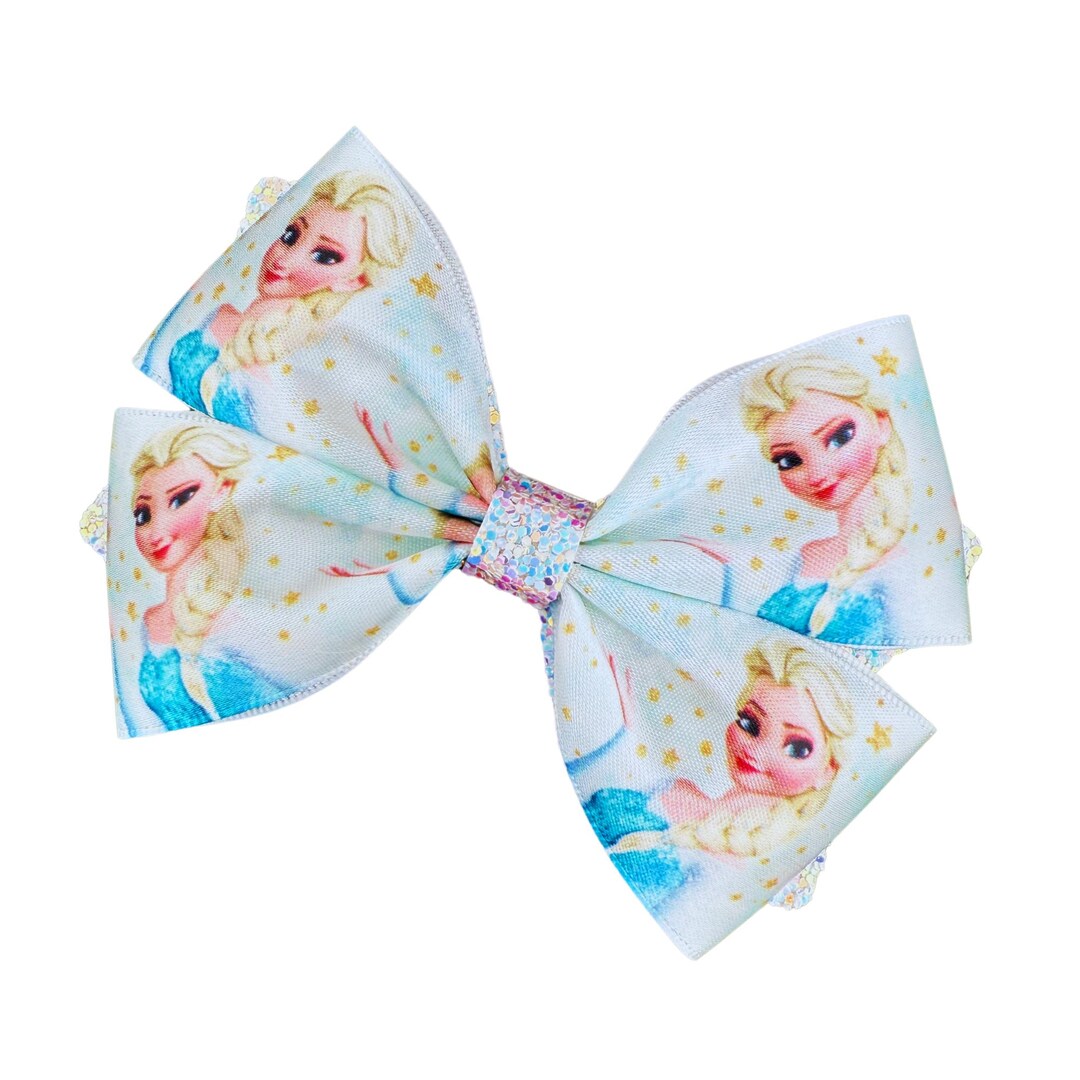 Elsa Frozen Hair Bow Toddler Hair Accessory Girl Gift - Etsy