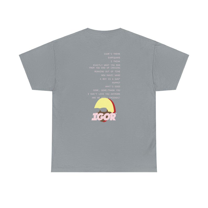 Tyler the Creator Igor Rap Tracklist Unisex Heavy Cotton Tee, Music ...
