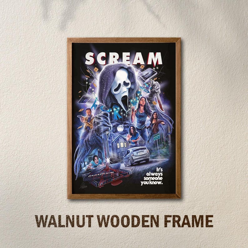 Scream Classic Horror Movie Poster Film Fan Collectibles Vintage Movie ...