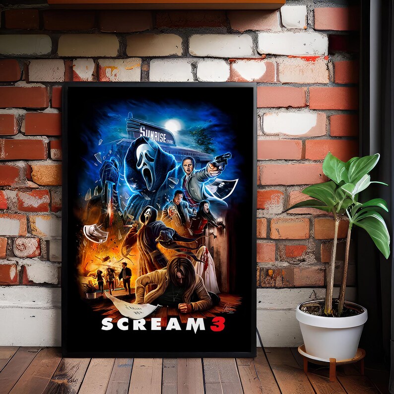 Scream Classic Horror Movie Poster Film Fan Collectibles Vintage Movie ...