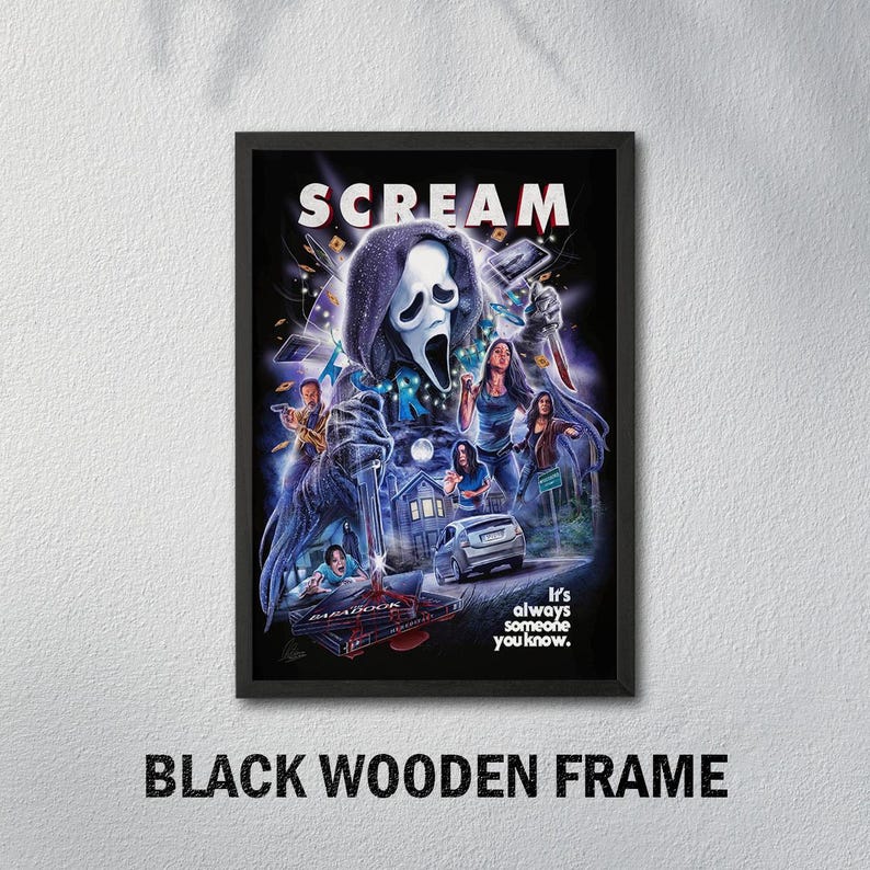 Scream Classic Horror Movie Poster Film Fan Collectibles Vintage Movie ...