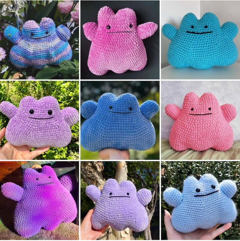 Ditto Crochet PATTERN PDF Amigurumi Digital Download DIY Crochet Toy ...